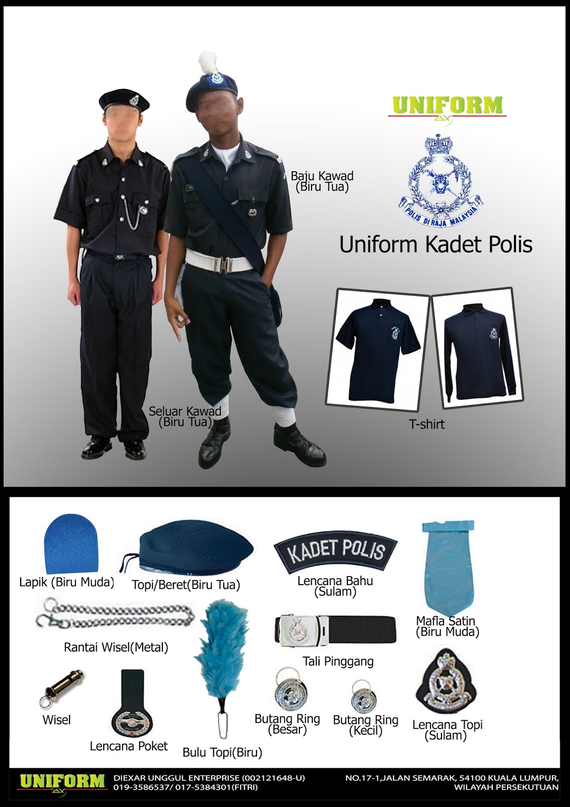 DX Uniform : PAKAIAN SERAGAM KOKURIKULUM SEKOLAH dengan harga berpatutan