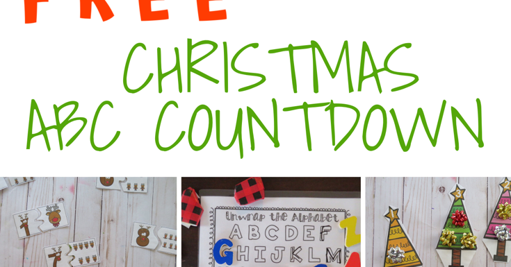 Christmas ABC Countdown- FREE- Preschool Pack | Busy Hands and Minds