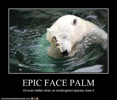 World Wildness Web: Epic Facepalm