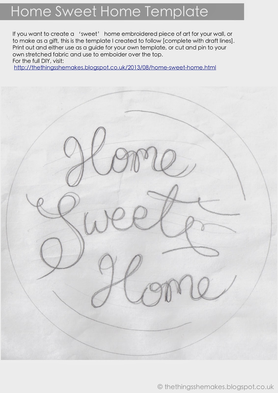 Home Sweet Home | The Things She Makes