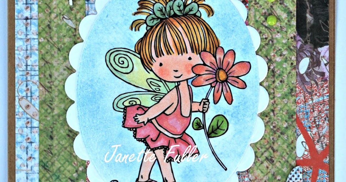 Janette Fuller: Handmade Fairy Lydia Birthday Card