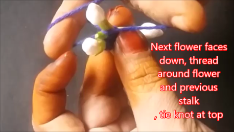 Nandiyavattai poo malai Nandyavarta flower garland