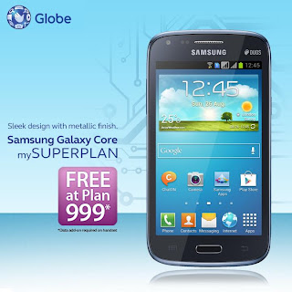 Samsung Galaxy Core Available at Globe's Plan 999 - TeknoGadyet