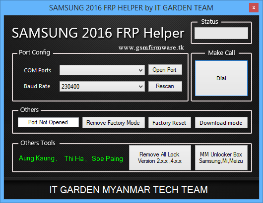 Samsung 2016 FRP Helper by [It Garden Team]