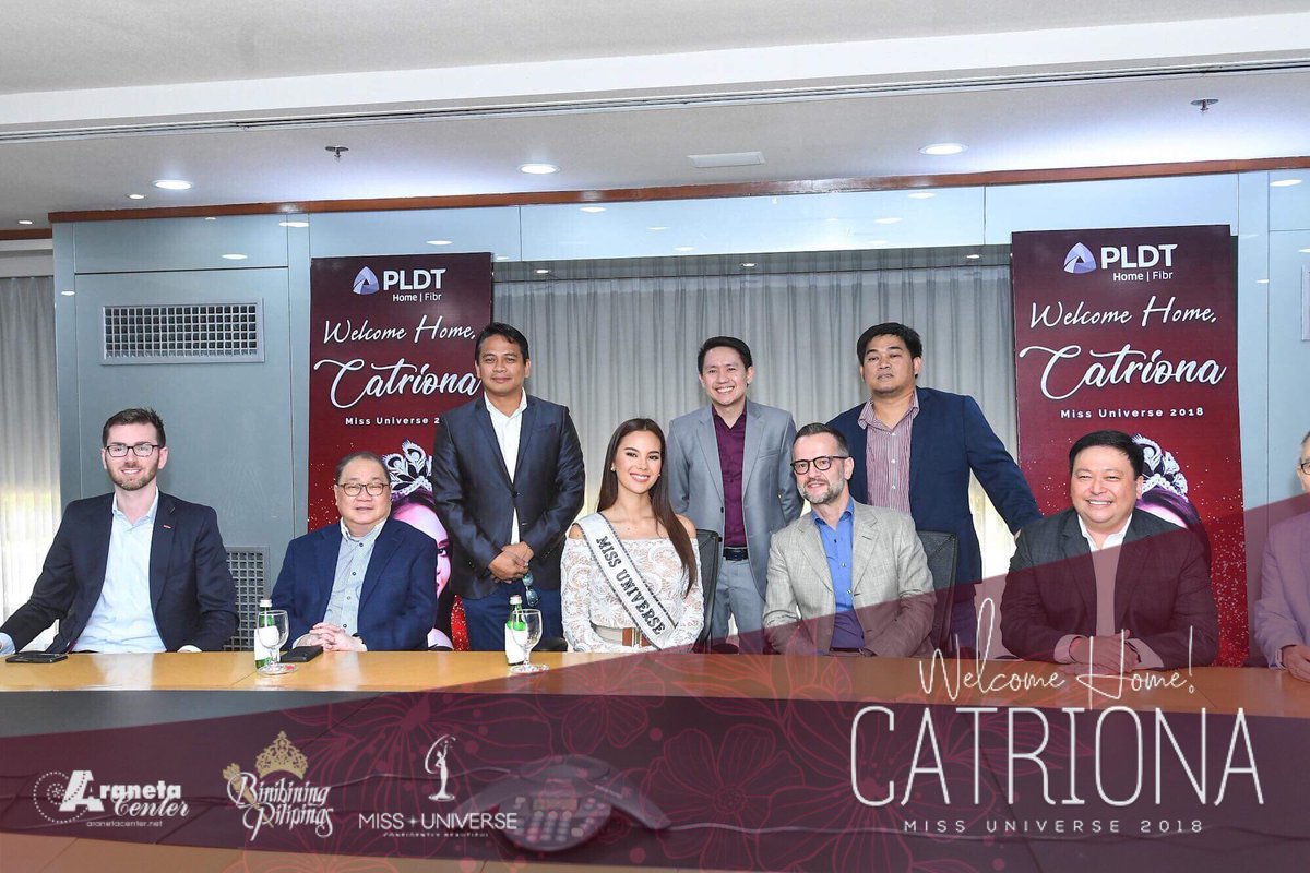 Miss Universe 2018 Catriona Gray Pays Courtesy Visit To PLDT Chairman ...