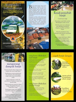 Kumpulan Poster Kesehatan: Leaflet Waspada Bahaya Banjir 2