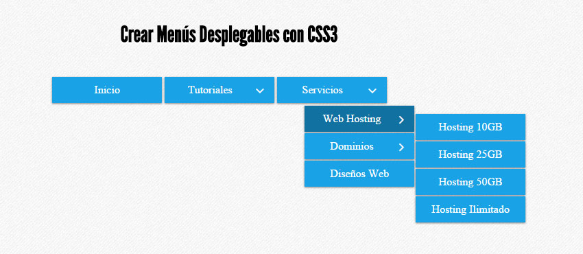 TEMAS INFORMATICOS: Como elaborar menú en Html5 y CSS3