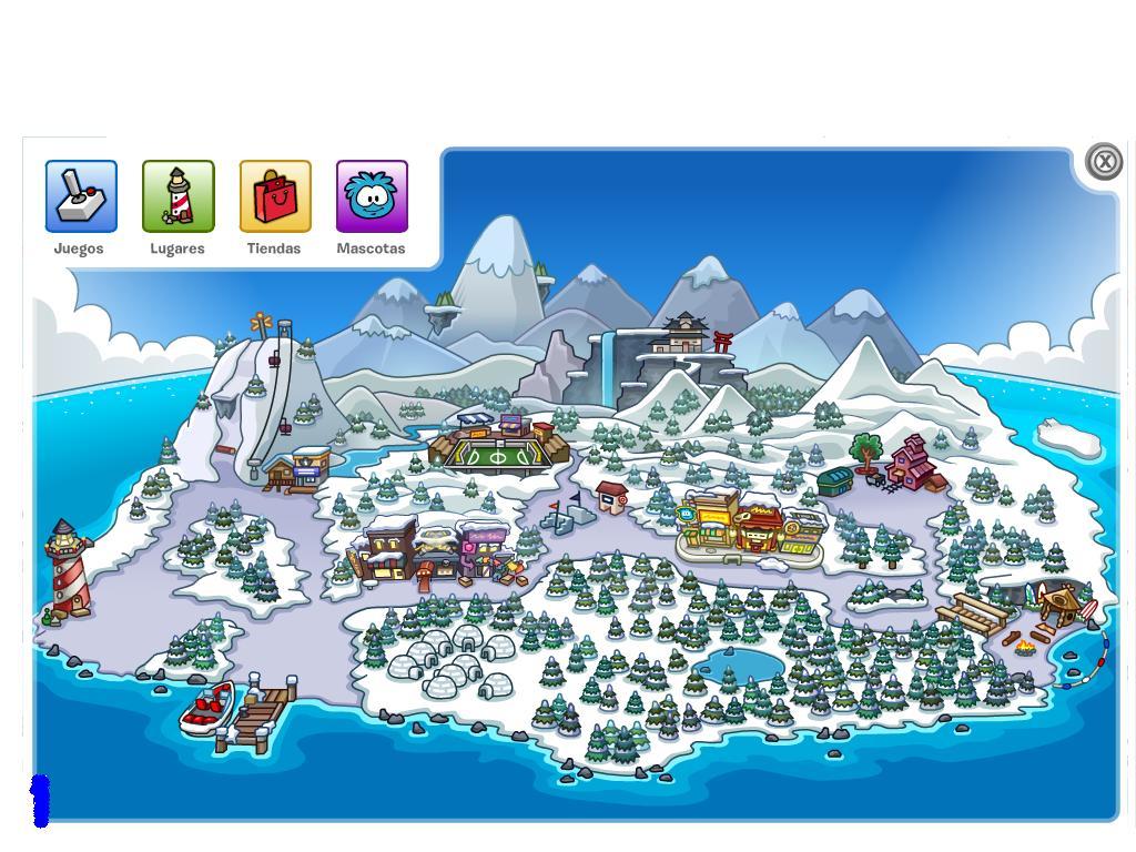 Cosas de Club Penguin: ¡Nuevo estilo de Mapa!