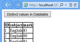 Select distinct multiple columns in datatable / Distinct values in ...