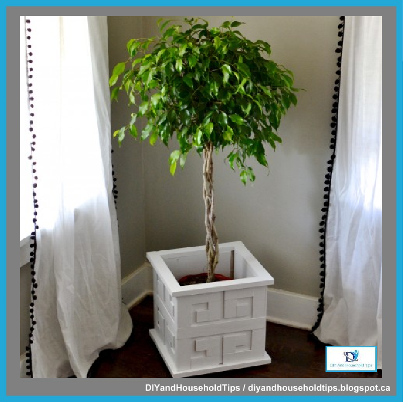 DIY And Household Tips: DIY Greek Key Planter