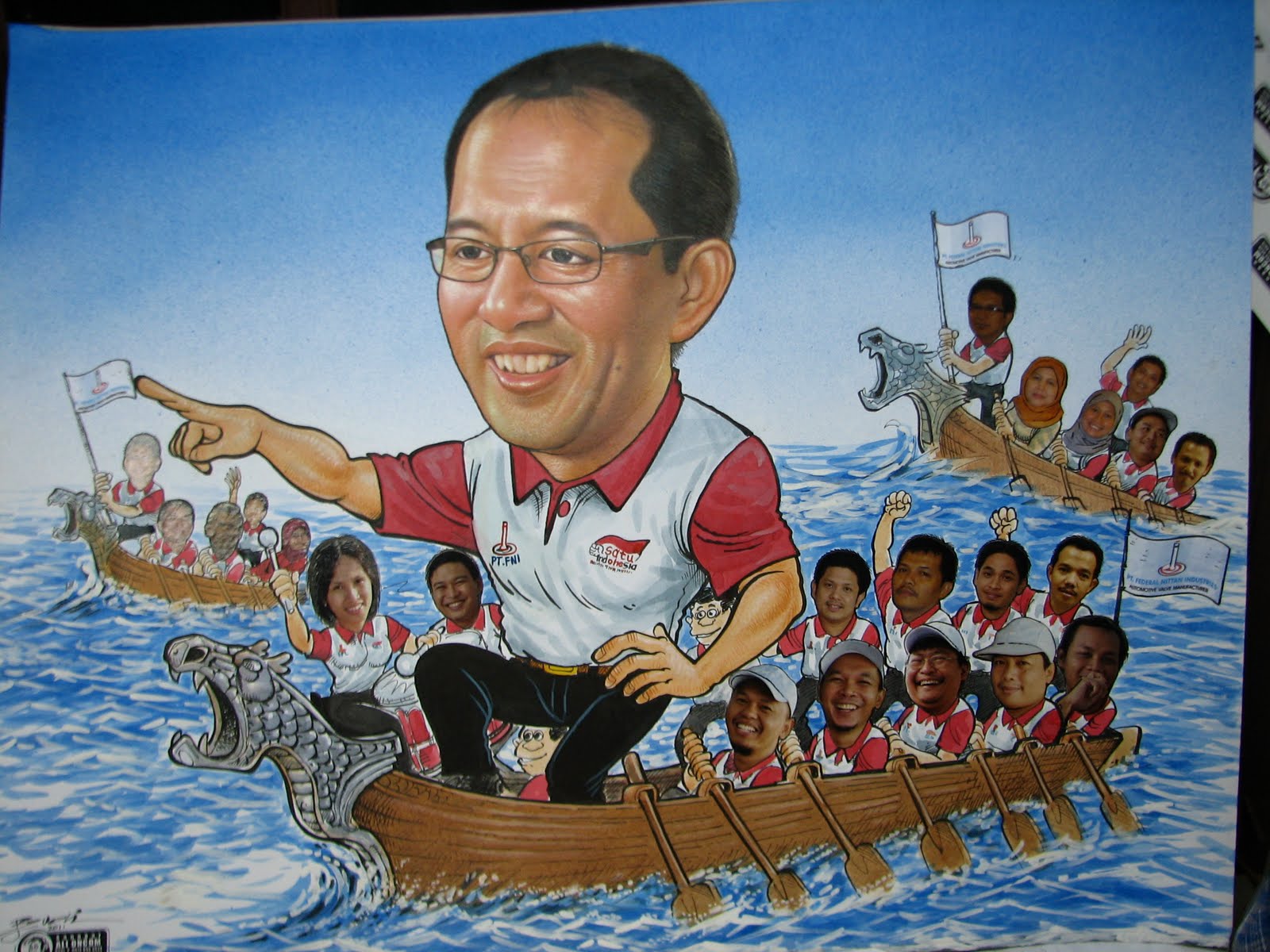 Lukisan Karikatur Ali oncom: GALERy Karikatur