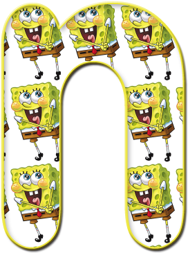 n..png (272×365) | Cute letters, Spongebob, Lettering