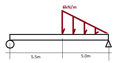 PLAIN AND CIVIL: EXAMPLE 4.3.14. BEAM SUPPORT REACTIONS FOR TRIANGULAR ...