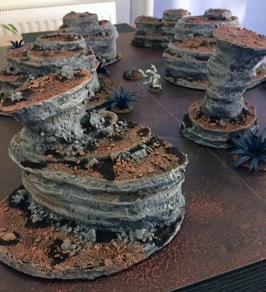 Sword of templar: Wargaming table - Kill Zone Death World - basic setup