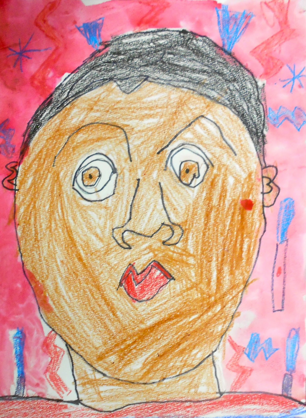 Art. Eat. Tie Dye. Repeat.: Kindergarten Self Portraits