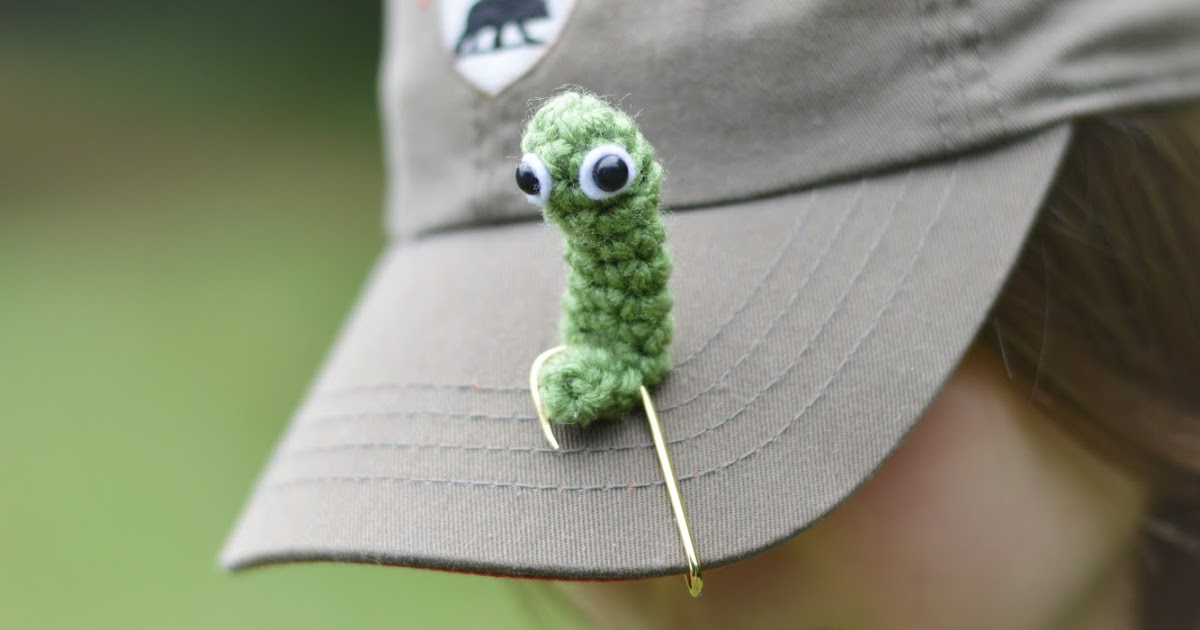 With Alex: Worm On A Hat Hook Crochet Pattern For Father's Day!