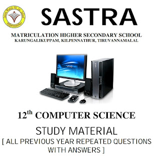 12th Computer Science - Complete Study Material ( New Pattern 2018-19 ...
