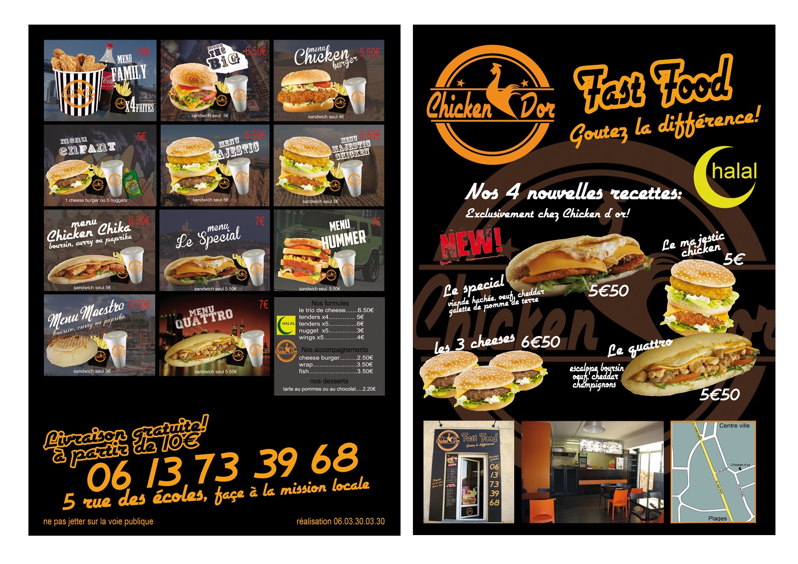 Affiche Publicitaire Pour Restaurant | Affiche Img