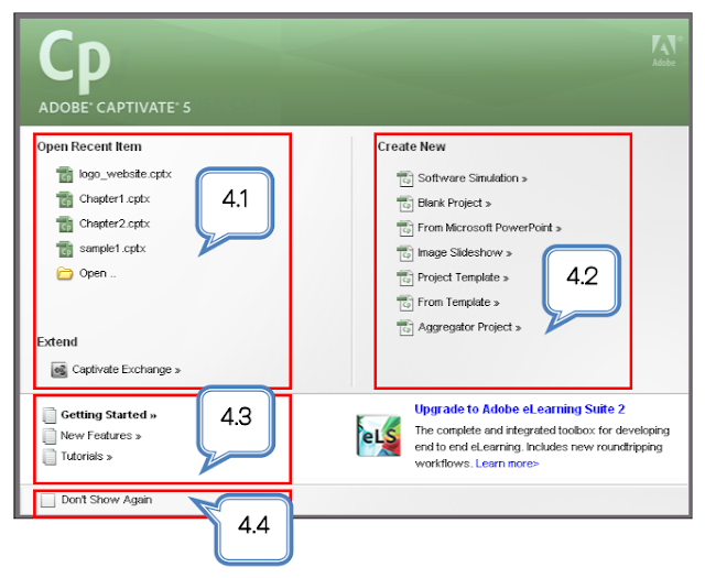 คอมพิวเตอร์ช่วยสอน: 6.วิธีเข้าใช้งานโปรแกรม Adobe Captivate 5