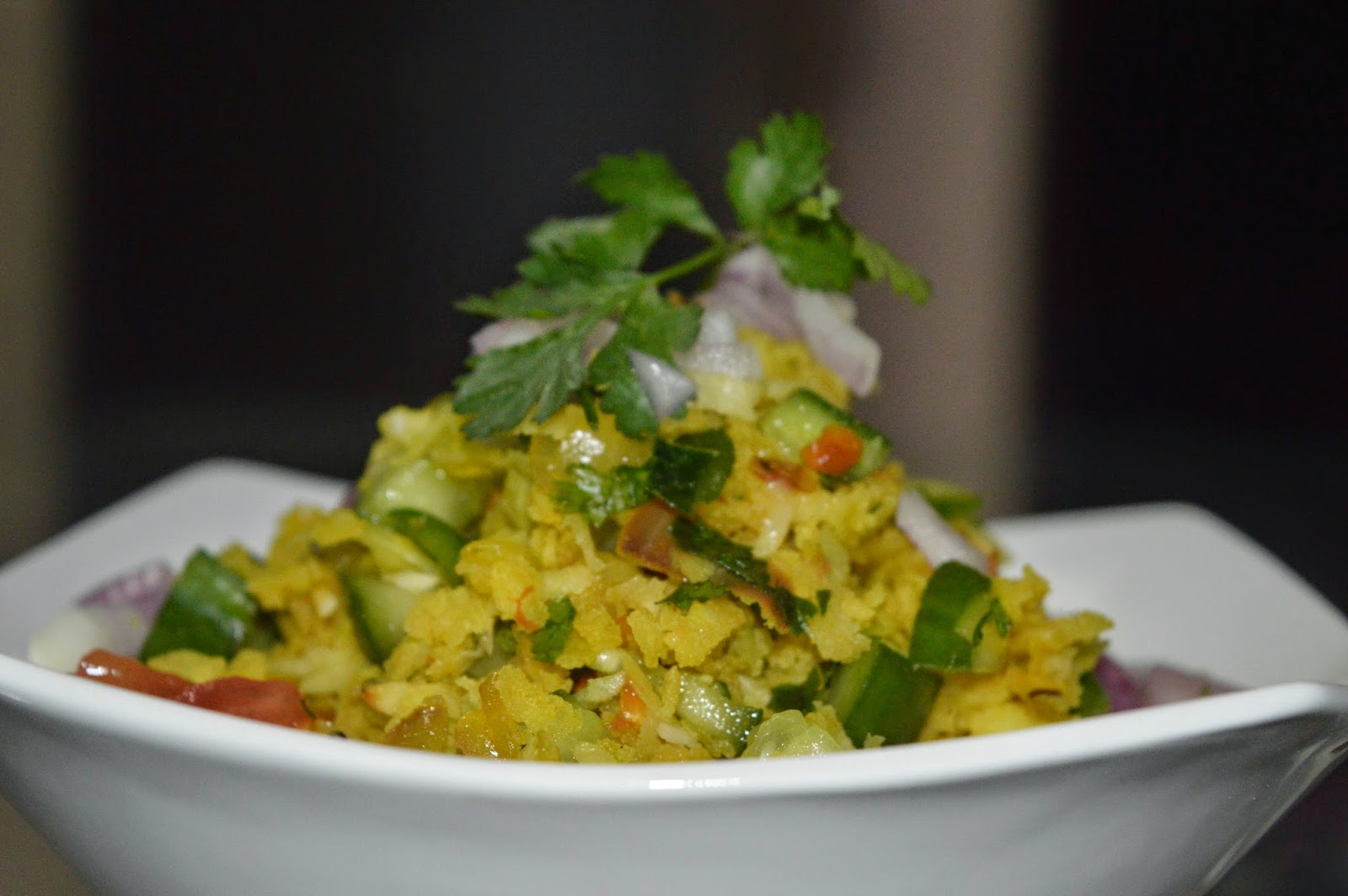 exotic-n-easy cooking: Kache Aam Ka Poha (Raw Mango and Flattened Rice)