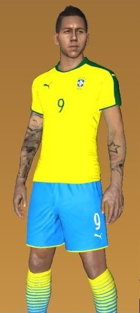 PES Kits: Brazil Custom Puma/Umbro Kits with Retro Color Combo PES 2017