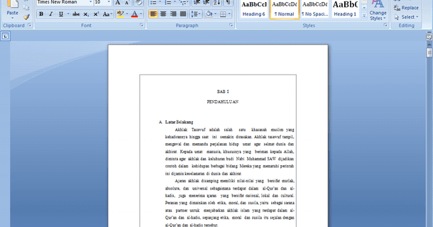 Contoh Makalah Word Docx
