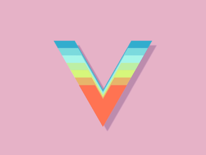 حرف V متحرك Gif