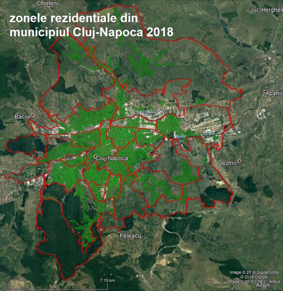 Harta digitala a Planului Urbanistic General - Cluj-Napoca