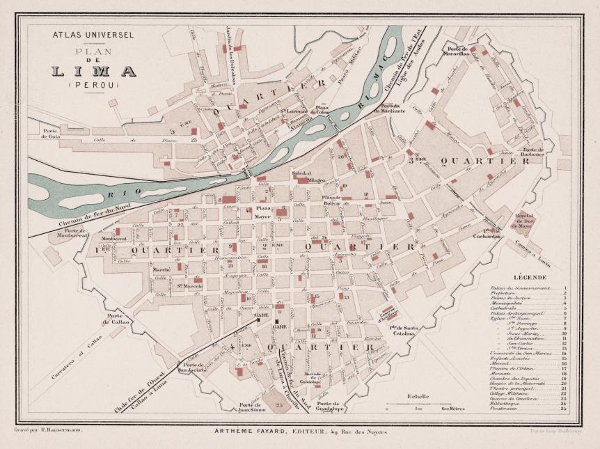 Arqueología Colonial: PLANOS ANTIGUOS DE LA CIUDAD DE LIMA