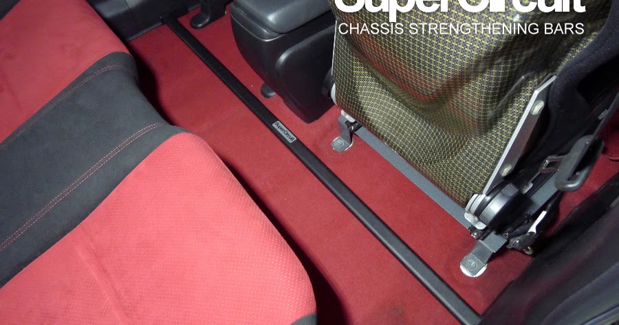 SUPERCIRCUIT CHASSIS STRENGTHENING BARS: Honda Civic FD2 Type-R Room Bar