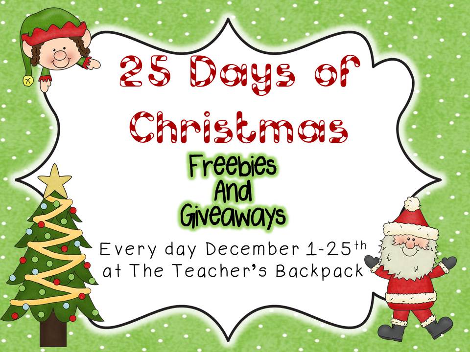 The Teacher's Backpack: Fabulicious Freebie Linky & Another Surprise