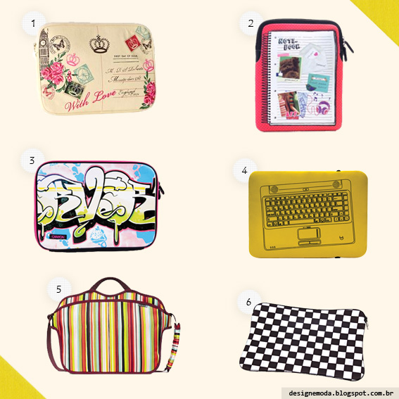 Moda e outras dorgas: Capas Criativas para seu Notebook!