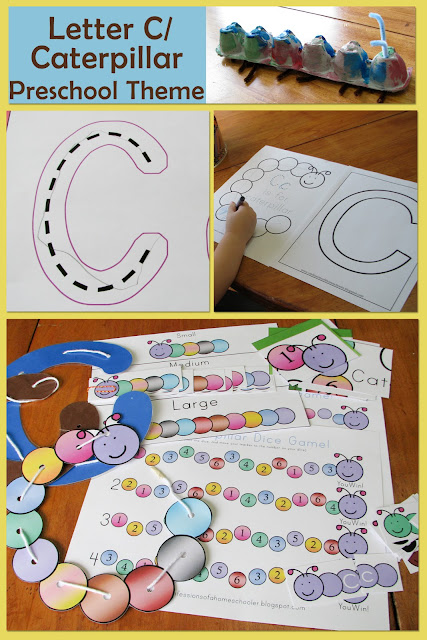 Mommy's Little Helper: Letter C/Caterpillar Preschool Theme