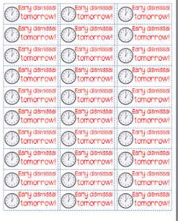 Reminder Sticker Labels! | TheHappyTeacher