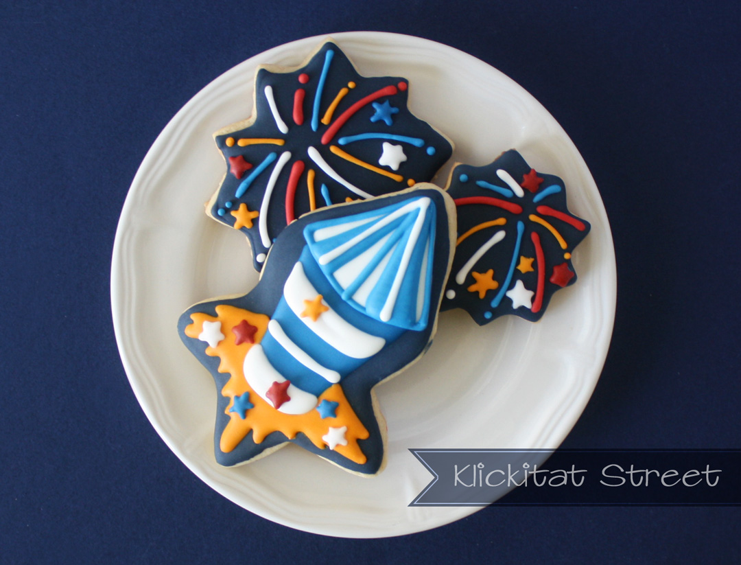 Easy Firework Cookies