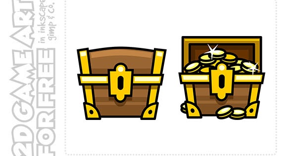 2D Game Art for FREE: Treasure chests