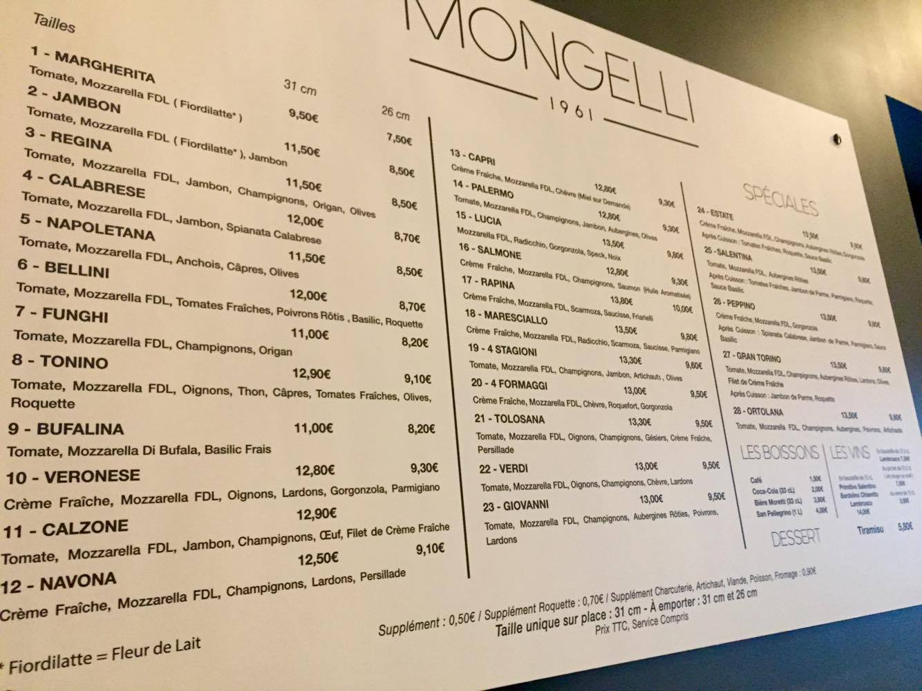 PIZZA MONGELLI - Autour d'Elisa