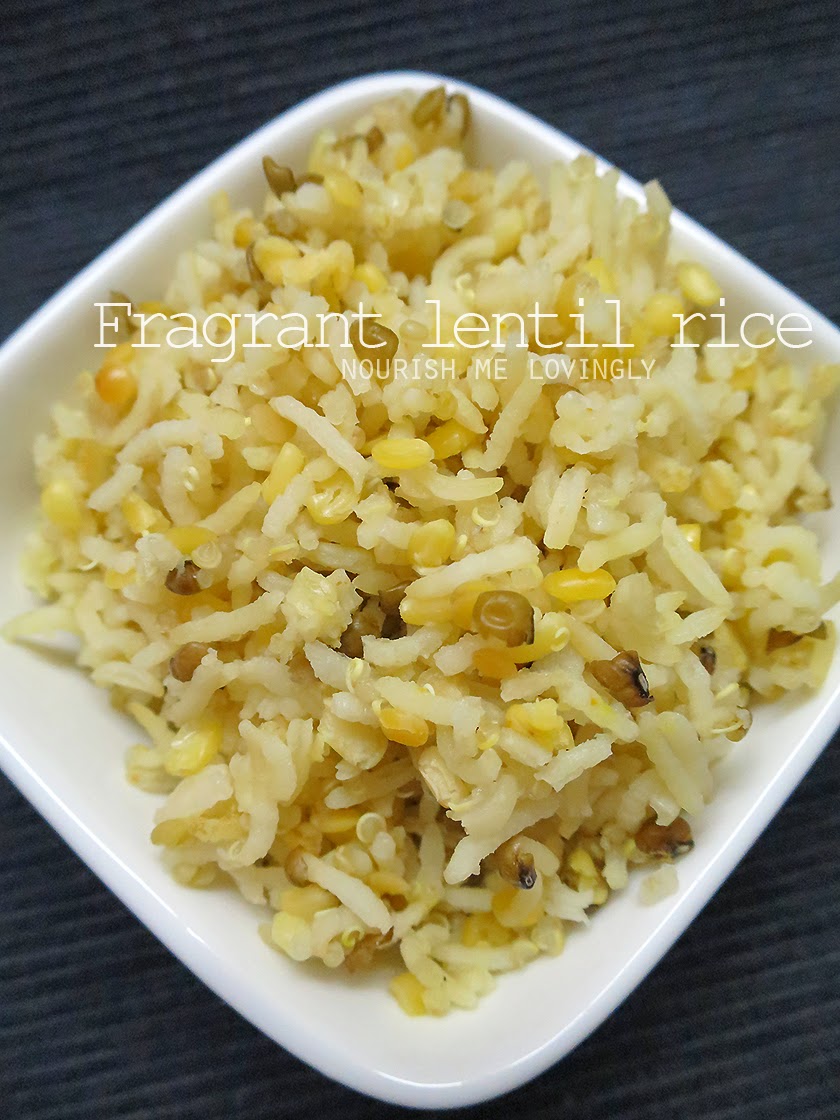 Nourish me lovingly: Lentil rice