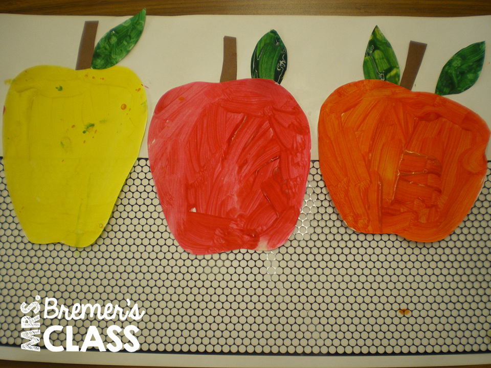 Fall Apple Art {and Color Mixing Activities} | Mrs. Bremer's Class