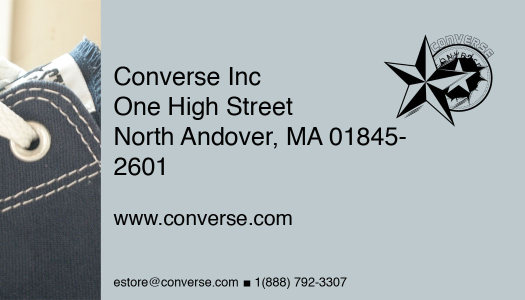 Converse Re-brand.: Business card + letterhead