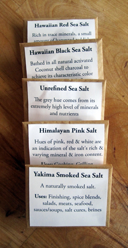 Artistta: Real Food Christmas Basket: Sample of sea salts in small ...