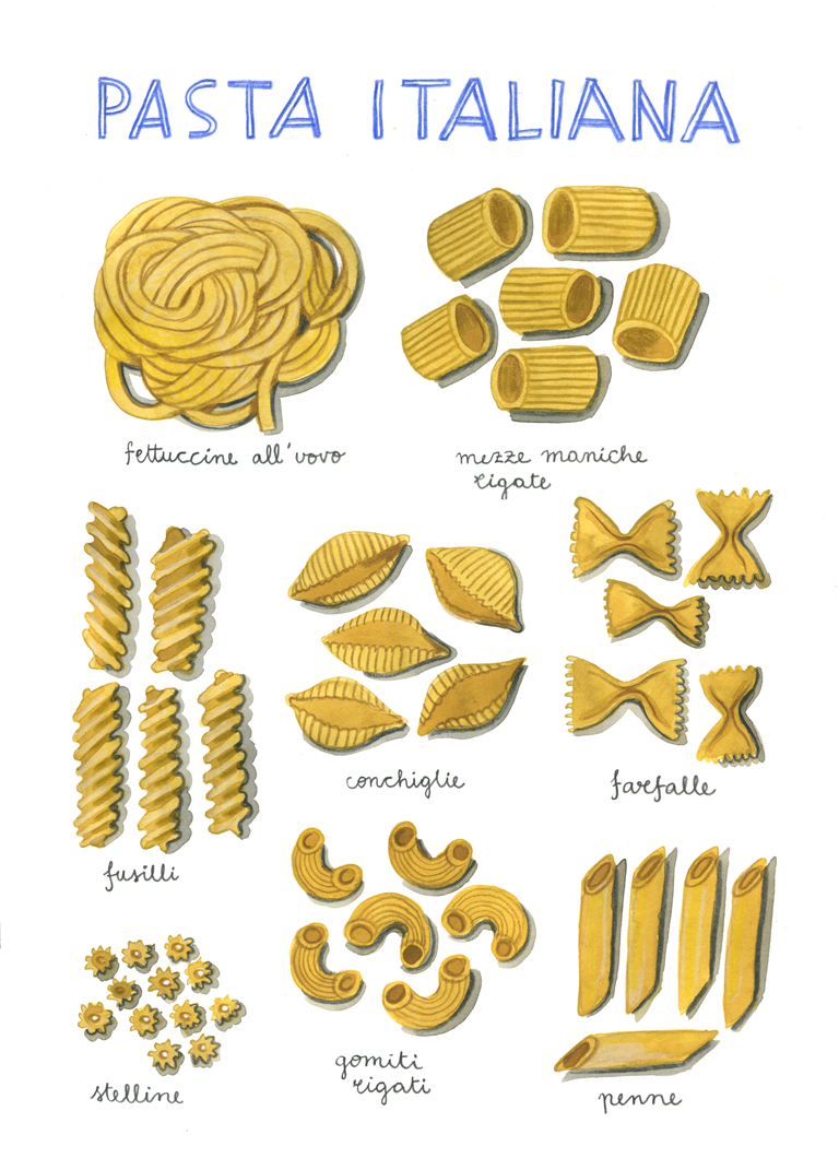 felicita sala illustration: pasta italiana