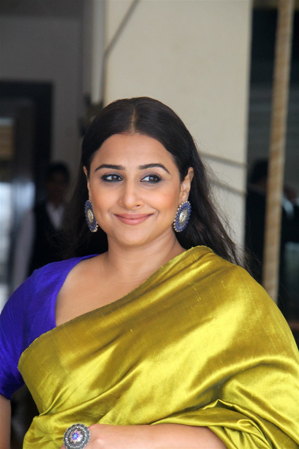Actress Vidya Balan Saree Stills At Mission Mangal Press Meet