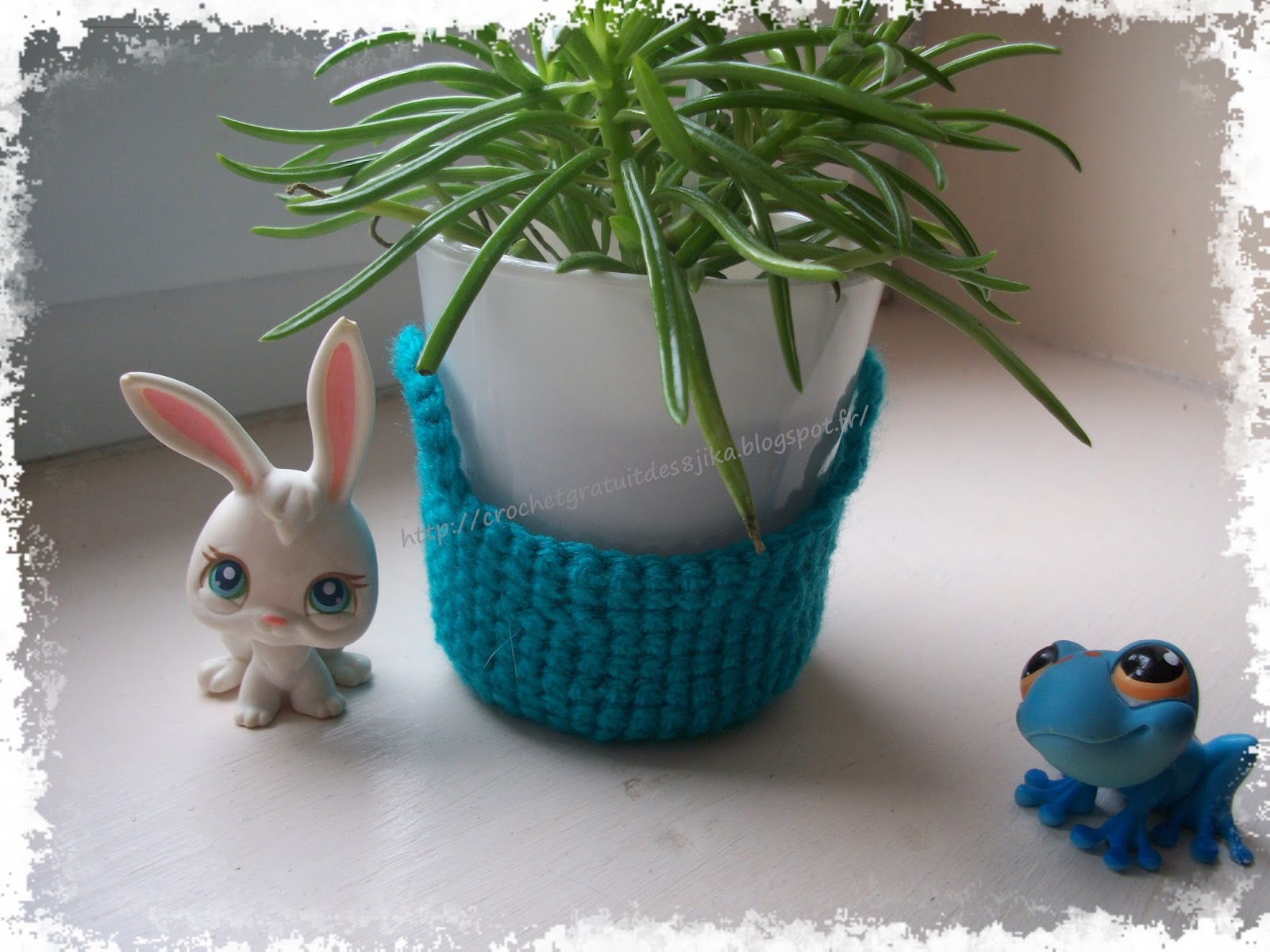 le crochet des8jika: Cache pot pour plantes miniatures
