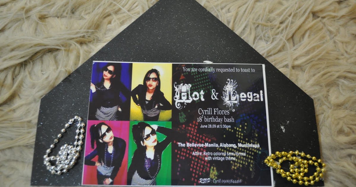 Sample Program for a Debut Party: Featuring Cyrill Flores 18th Birthday