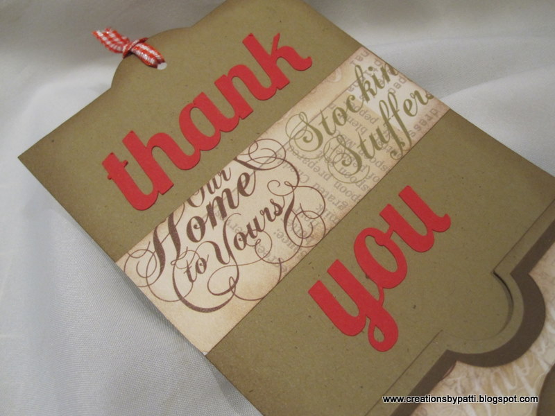 Creations by Patti: Gingerbread Man Thank You Cards