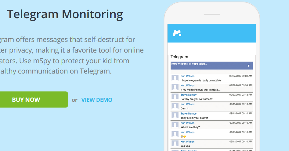Spy Software: Spy Telegram Messenger