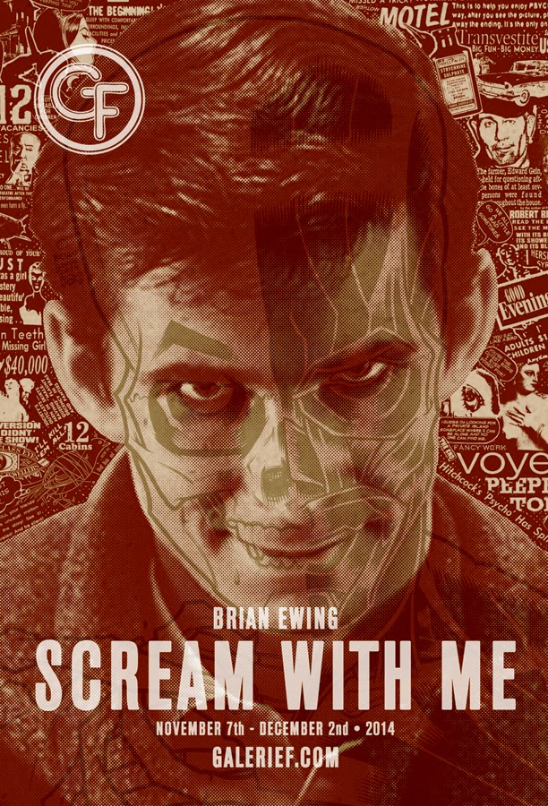 INSIDE THE ROCK POSTER FRAME BLOG: Brian Ewing Scream With Me Solo Art ...
