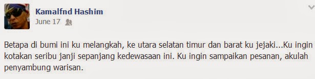 BERSAMA MAZIDUL: KAMAL AFFANDI HASHIM : PATAH SAYAP BERTONGKAT DAGU