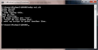 TESTHEAD: Exercise 1: A Good First Program: Learn Ruby The Hard Way ...
